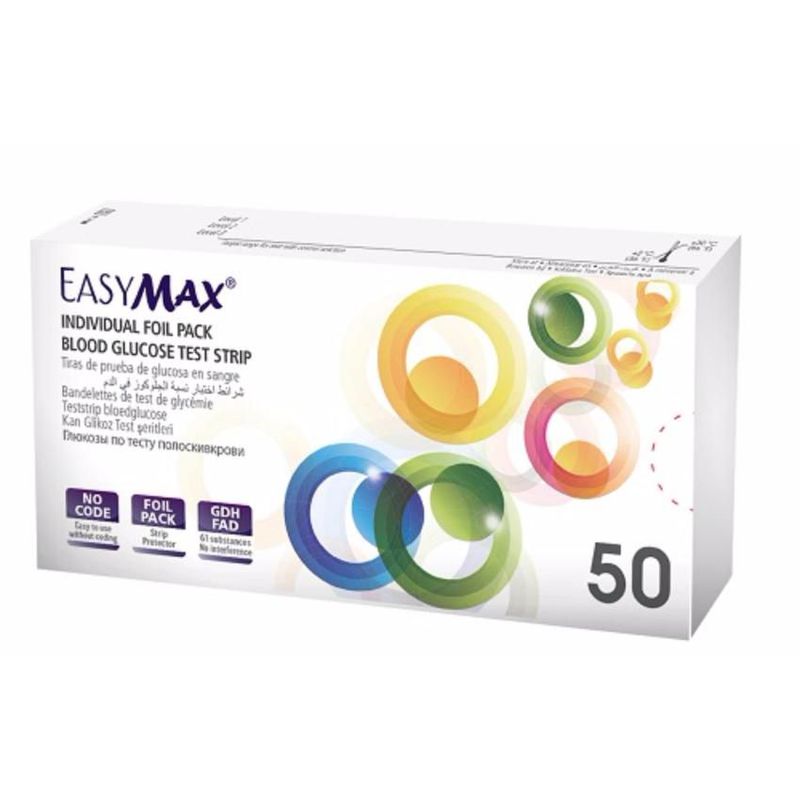Easy Max Glucose Test Strip 50’s