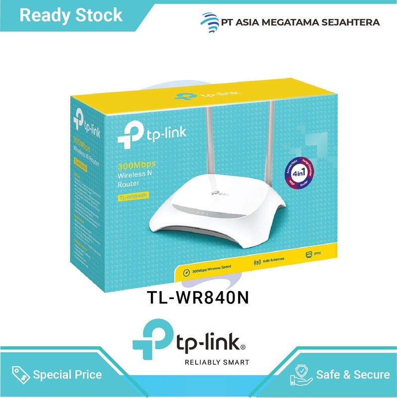TP-LINK TL-WR840N 300Mbps Wireless Router / Wifi Router TPLINK WR840N