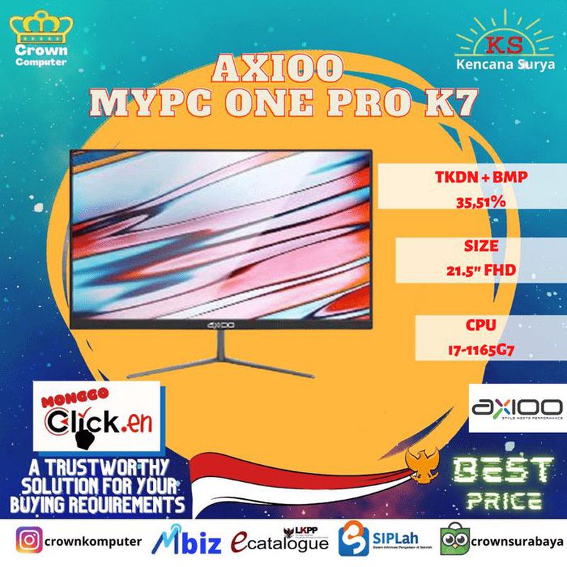 Axioo MyPC One Pro K7 (8N2) - Abu-Abu