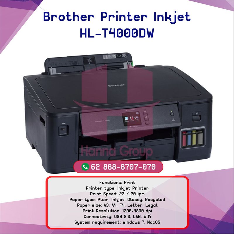 Brother Printer Inkjet HL-T4000DW