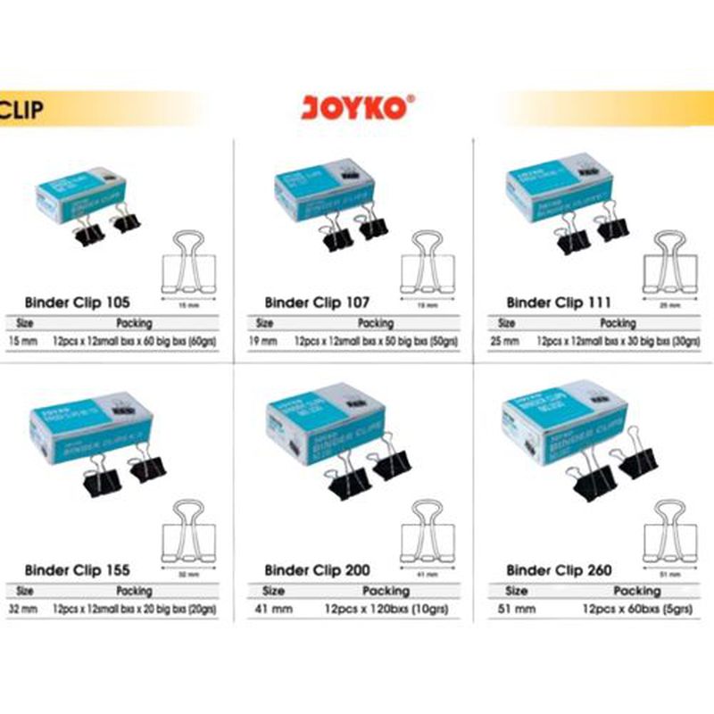 Binder clip Joyko - 32mm 1 Dos