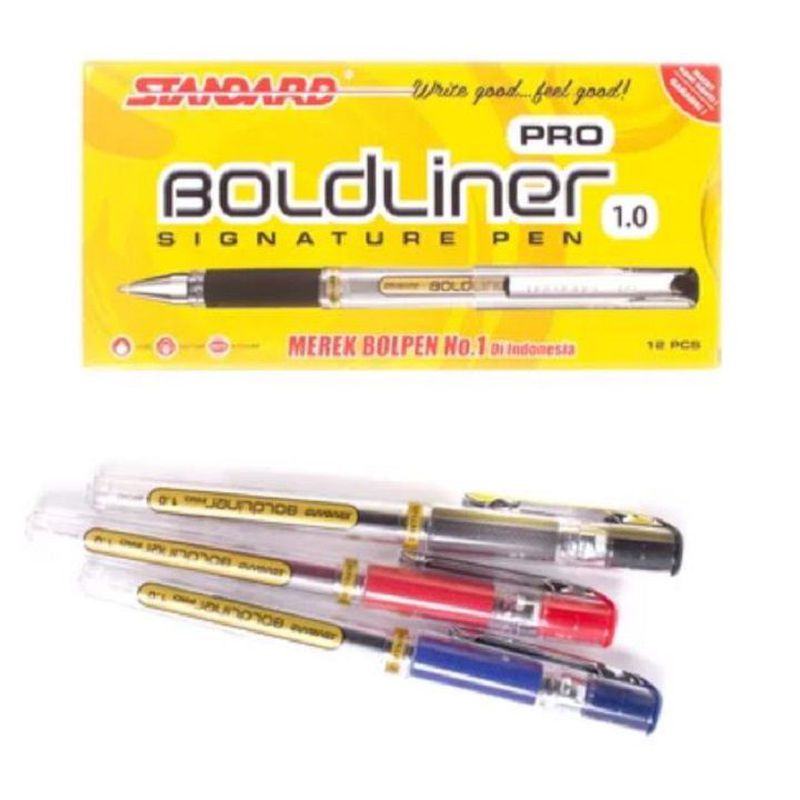 Pulpen Gel Standard Boldliner 1.0 mm - Biru