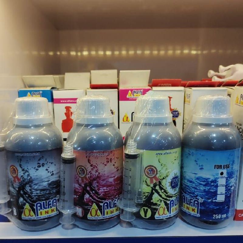 TINTA ALFA INK CANON 250 ML - Hitam