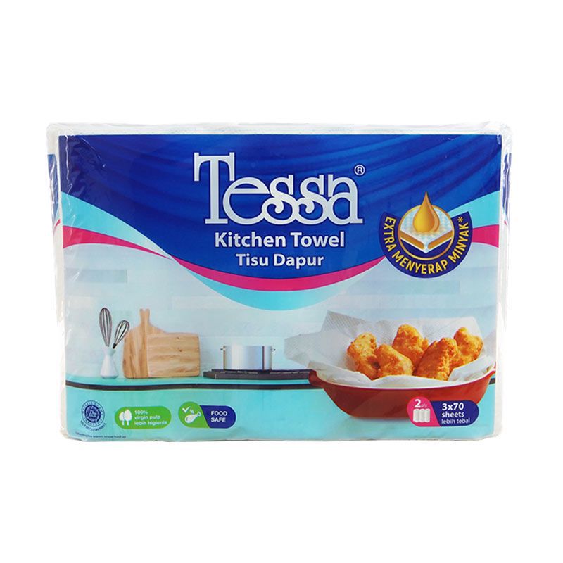 Tissue Tessa Kitchen Towel 3 Roll 70 Sheet