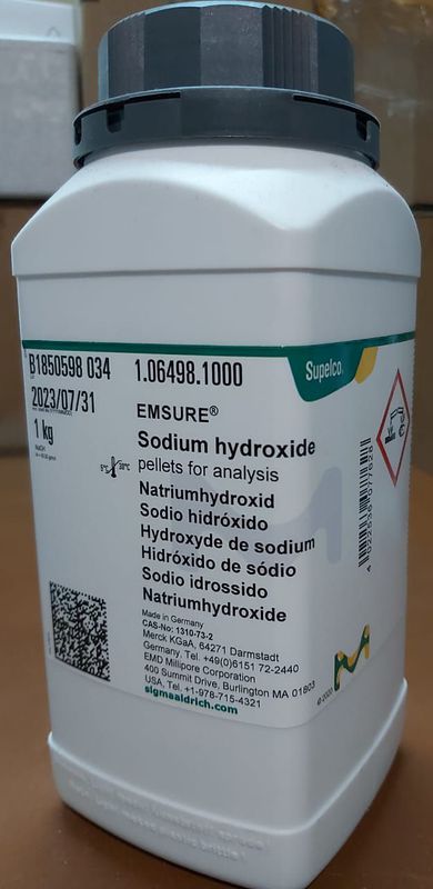 1.06498.1000 SODIUM HYDROXIDE PELLETS FOR ANALYSIS / NAOH 1000 G MERCK
