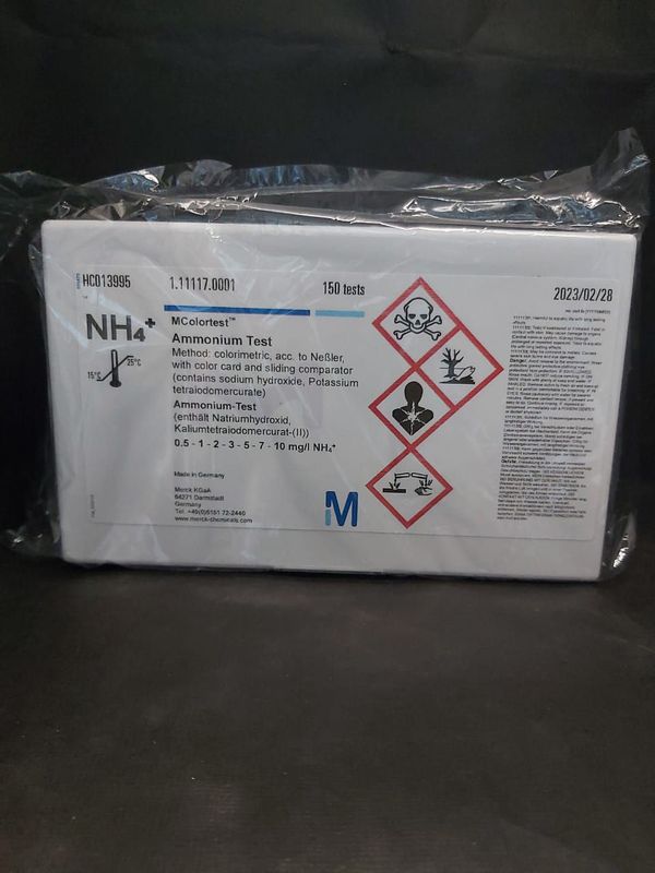 1.11117.0001 AMMONIUM TEST 0.5 - 1 - 3 - 5 - 10 MG/L MERCK