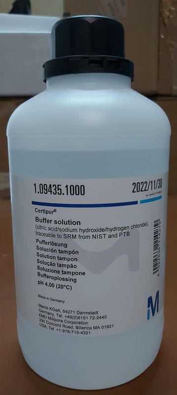 1.09435.1000 BUFFER SOLUTION PH 4 1 LITER MERCK