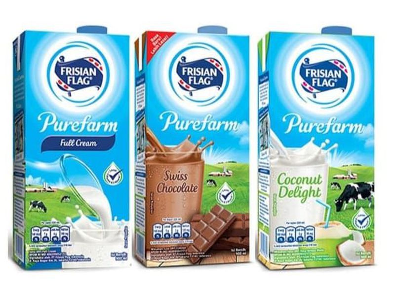 Susu Frisian Flag (Bendera) UHT Full Cream - Swiss Chocolate