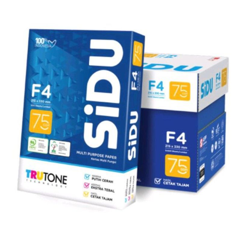 Kertas HVS F4 SIDU 75 gsm