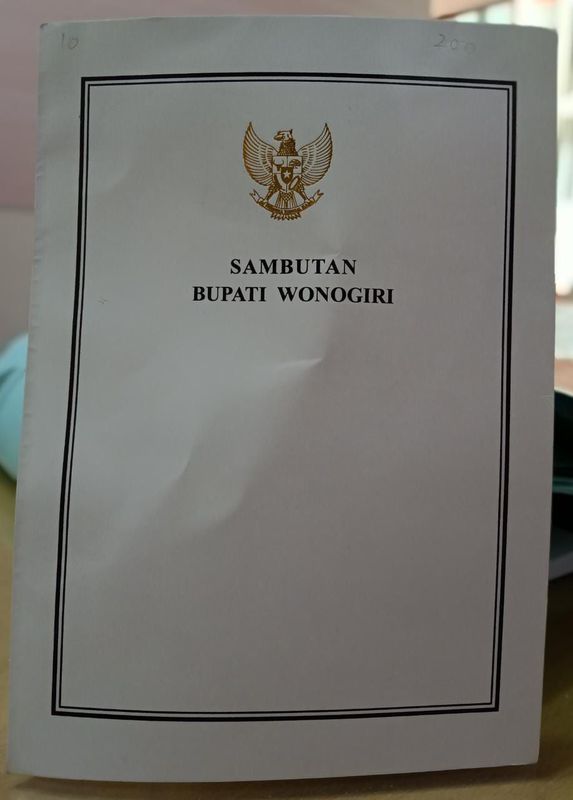 Stop Map Sambutan Bupati (Putih)