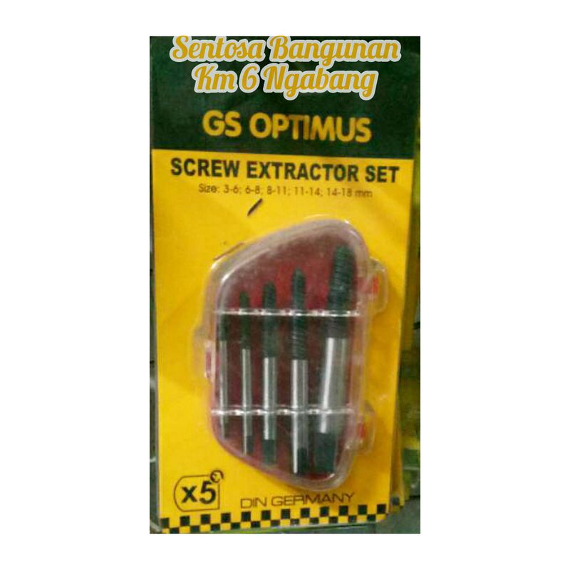 SCREW EXTRACTOR SET - GS OPTIMUS