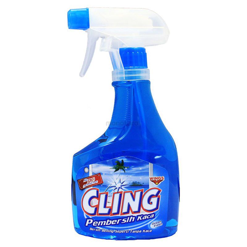 Pembersih Kaca Cling Glass Clean Biru 425 ml