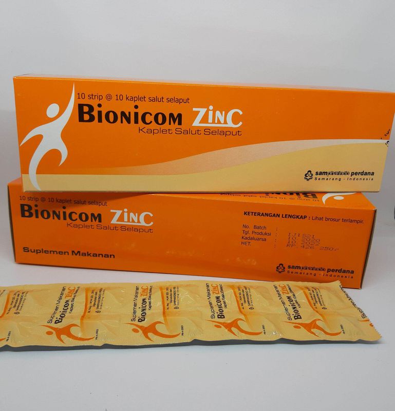 BIONICOM ZINC KAPLET BOX 100 SAMPHARINDO