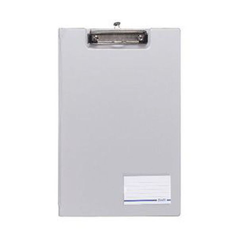 Clipboard BANTEX Dengan Cover Ukuran F4 Warna Grey 421105