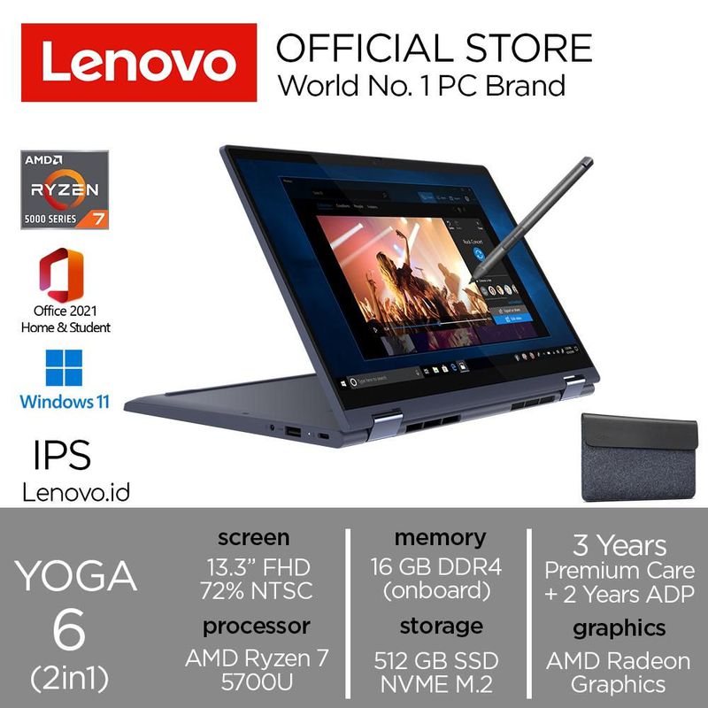 LAPTOP LENOVO YOGA 6 13ALC6 RYZEN 7