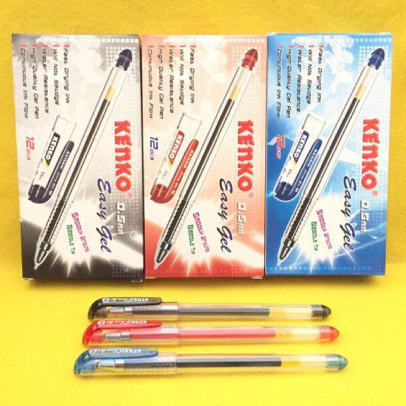 Ballpoint Kenko Easy Gel 0,5mm - Hitam