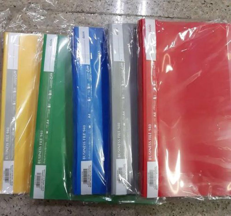 Business File Map Plastik Snellhecter F4 A4 Daiichi 1 Pak Isi 12