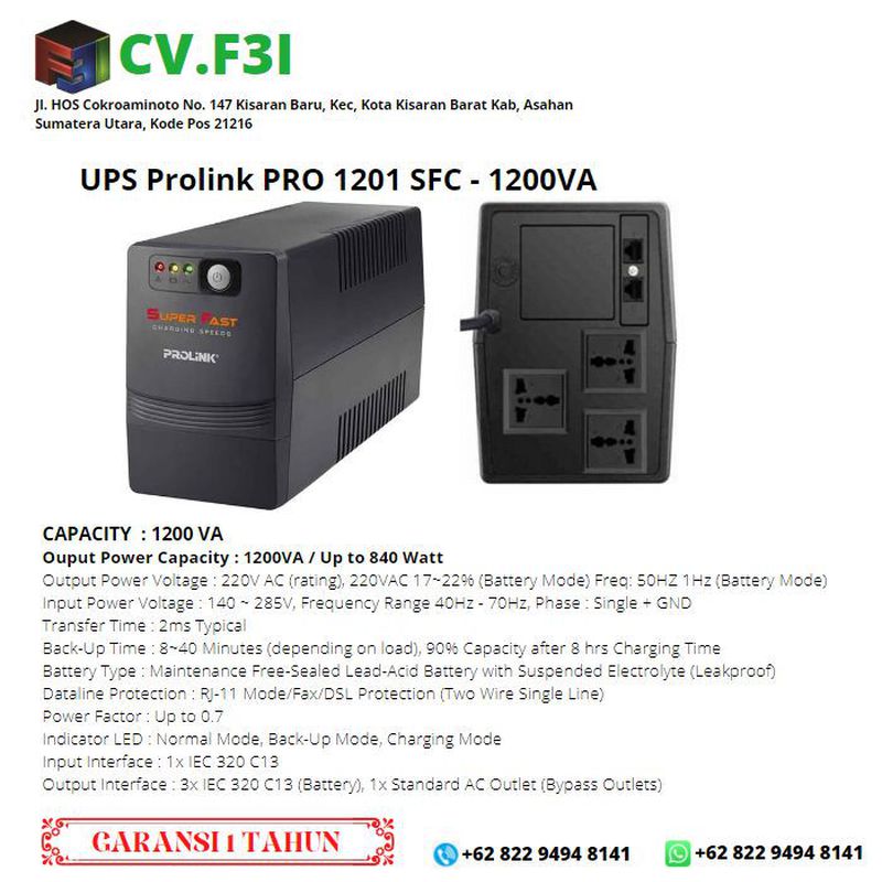 UPS Prolink PRO-1201 SFC