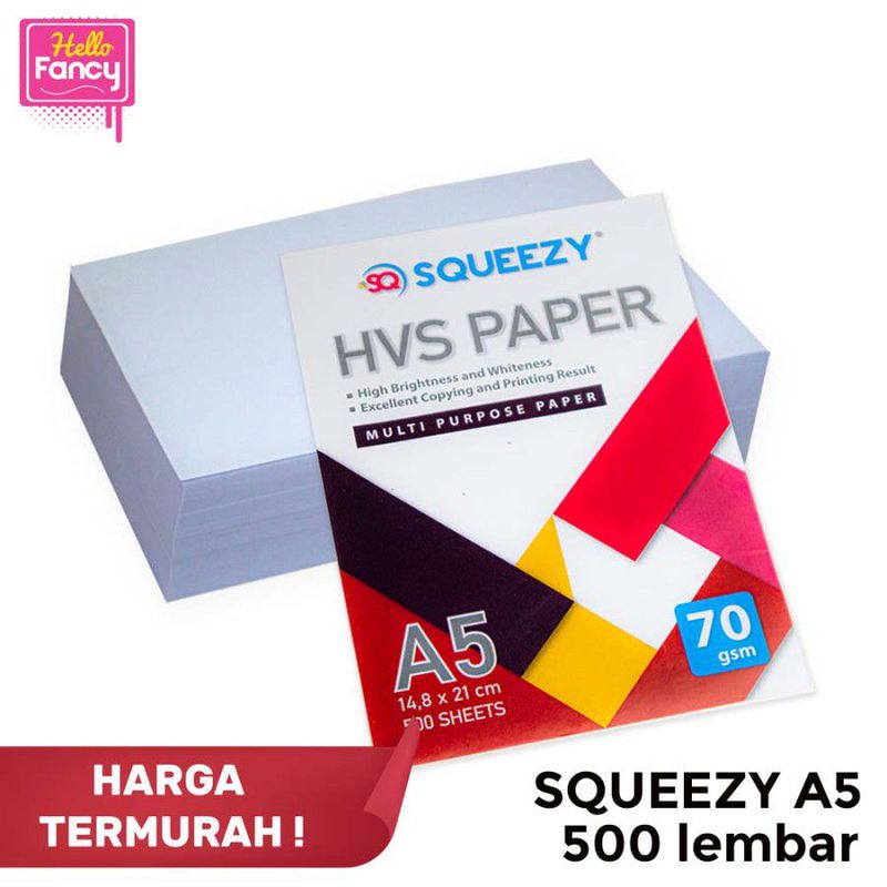 Kertas HVS A5 SQUEEZY 70gr 70gsm