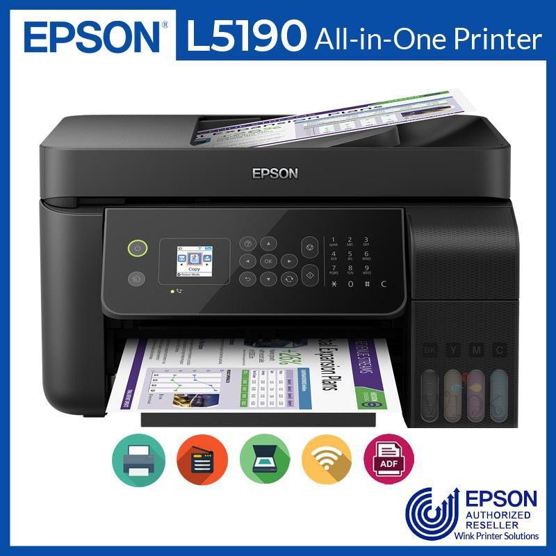 Epson L5190 WiFi All In One Ink Tank Printer with ADF