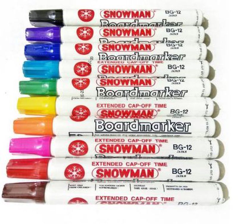 Spidol Snowman / Snowman Permanent Marker G 12 - Biru