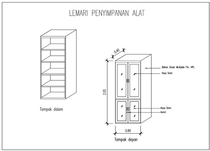 LEMARI PENYIMPANAN ALAT