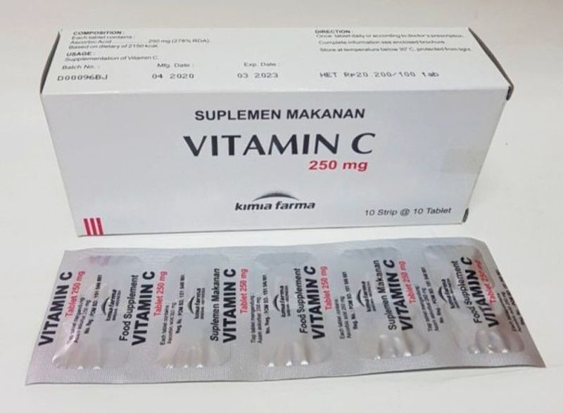 Obat Asam Askorbat 250 mg (Vit C)
