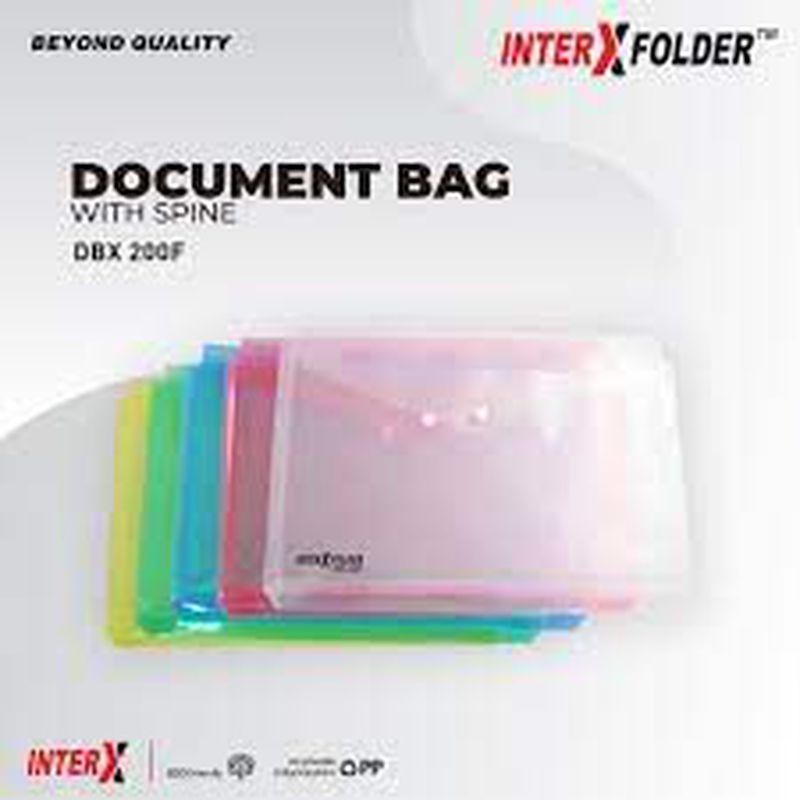 Bag File / Stopmap Plastik Kancing Inter X Folder