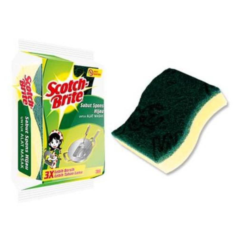 Spon cuci 3M scotch brite sabut spons cuci piring basic