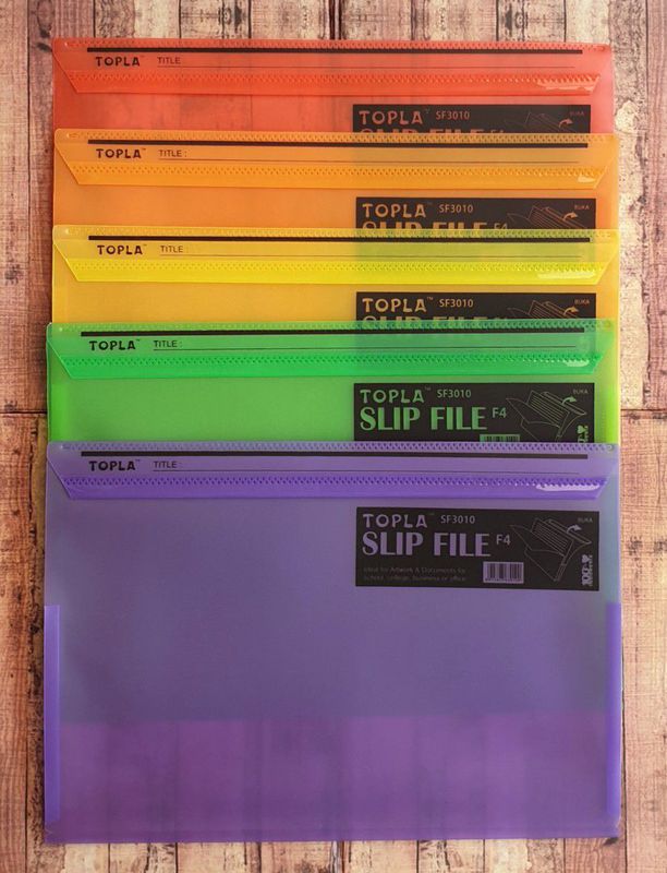 Slip File F4 Topla SF3010 - Map Plastik Slip Ukuran Folio 1 Pak