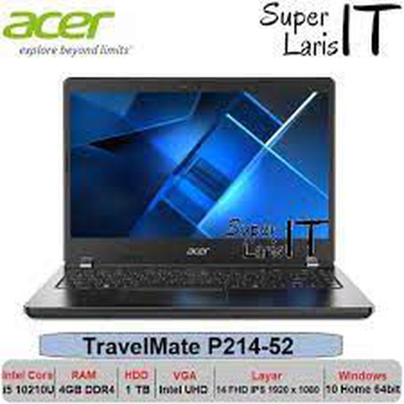 Acer Travelmate P214 i5 10210 14 inch 8GB 512GB SSD + win 10 ori l TKDN ...