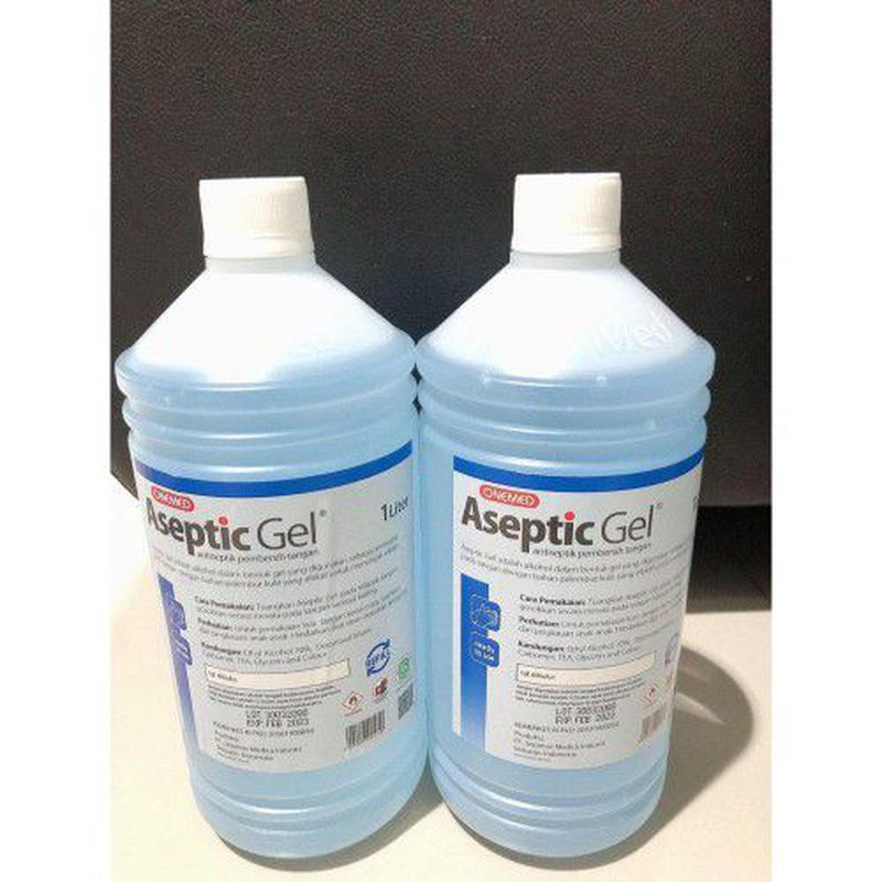 KKB HAND SANITIZER ONEMED ASEPTIC GEL 1 LITER