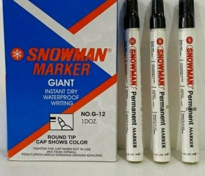 Snowman Permanent Marker