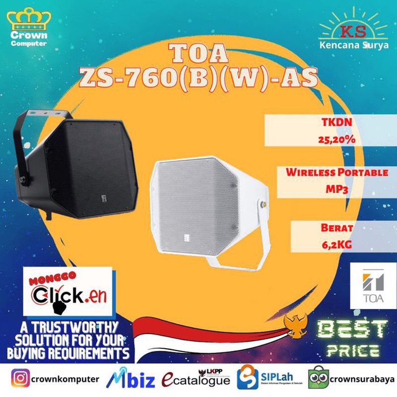 TOA ZS-760(B)(W)-AS - Putih