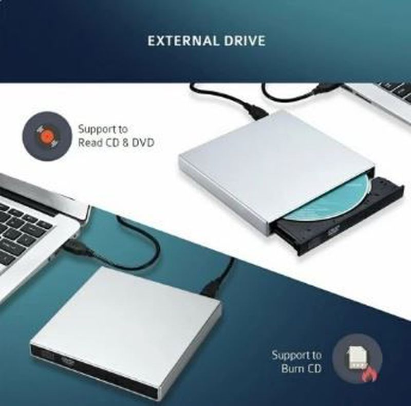 PORTABLE CD ROM DAN PC EXTERNAL WRITER EXTERNAL LAPTOP SLIME DR