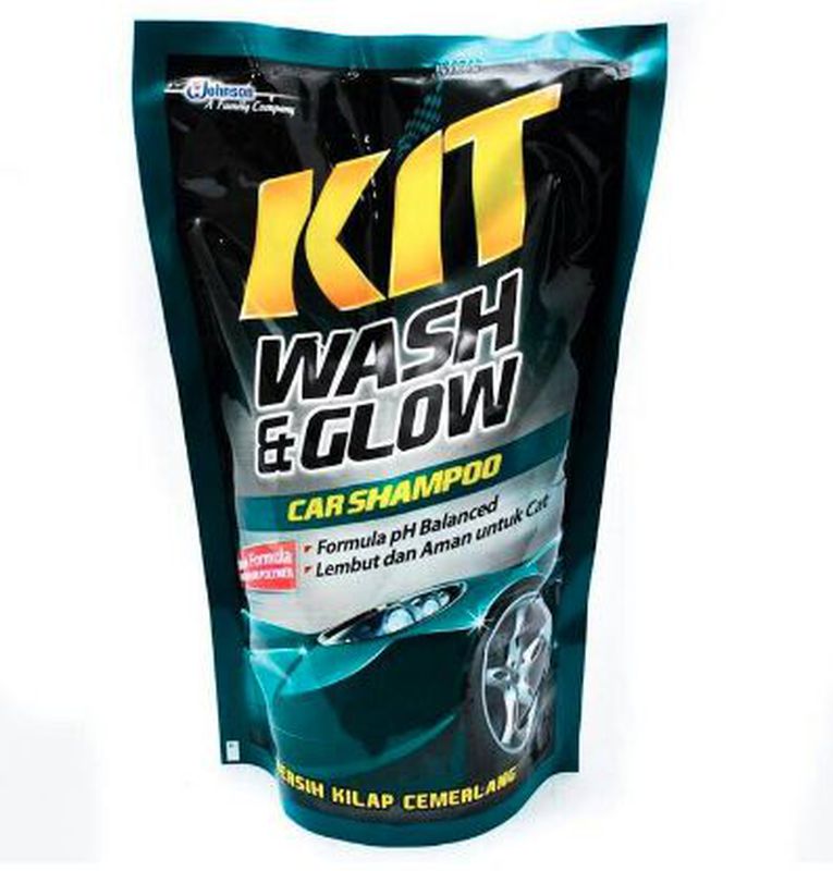 KIT Wash & Glow Car Shampoo 800ml USA Johnson Shampo Mobil