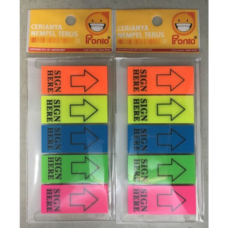 Post It Sign Here Merk Pronto