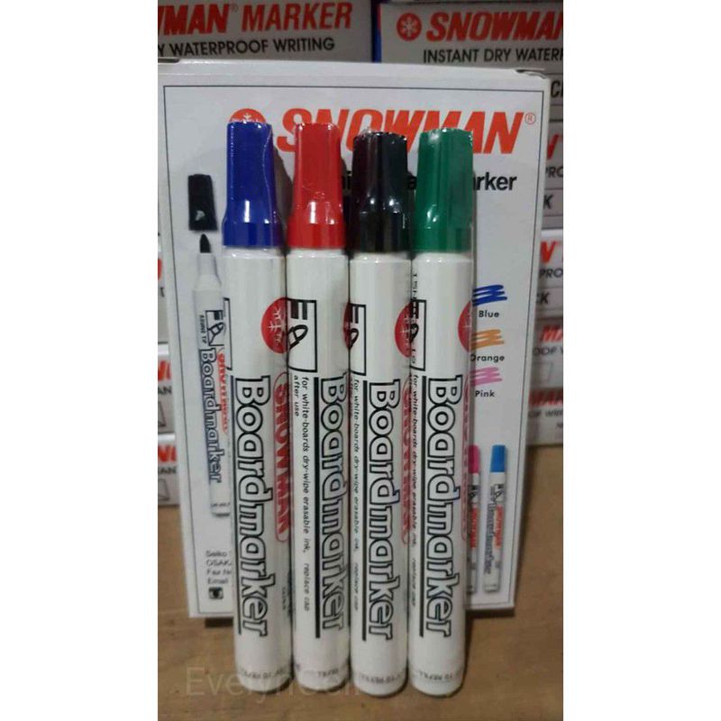 Spidol Snowman Boardmarker - Biru
