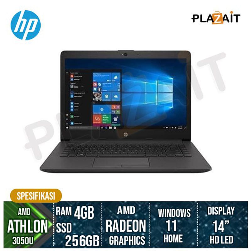 HP Laptop 245 G8 61G55PA/AMD Athlon 3050U/4GB/256GB SSD/14″ HD/Win 11 ...