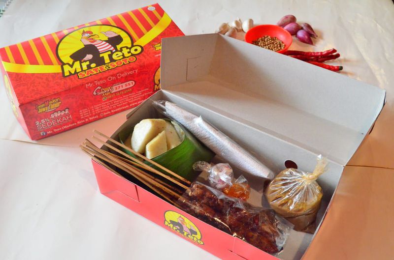 PAKET SATE ORIGINAL + LONTONG/NASI - 10 Tusuk