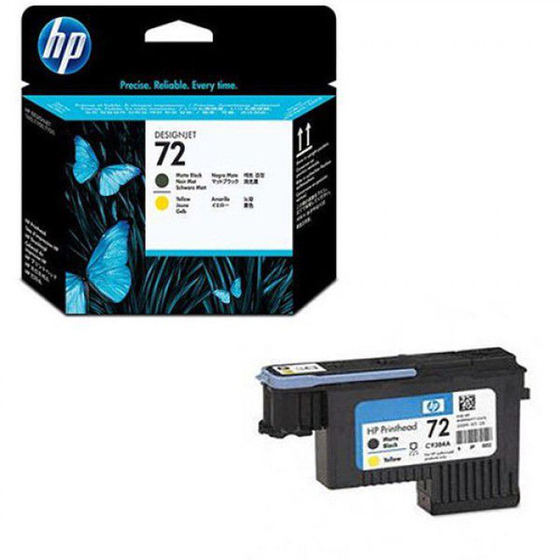 HP 72 MATTE BLACK & YELLOW PRINTHEAD