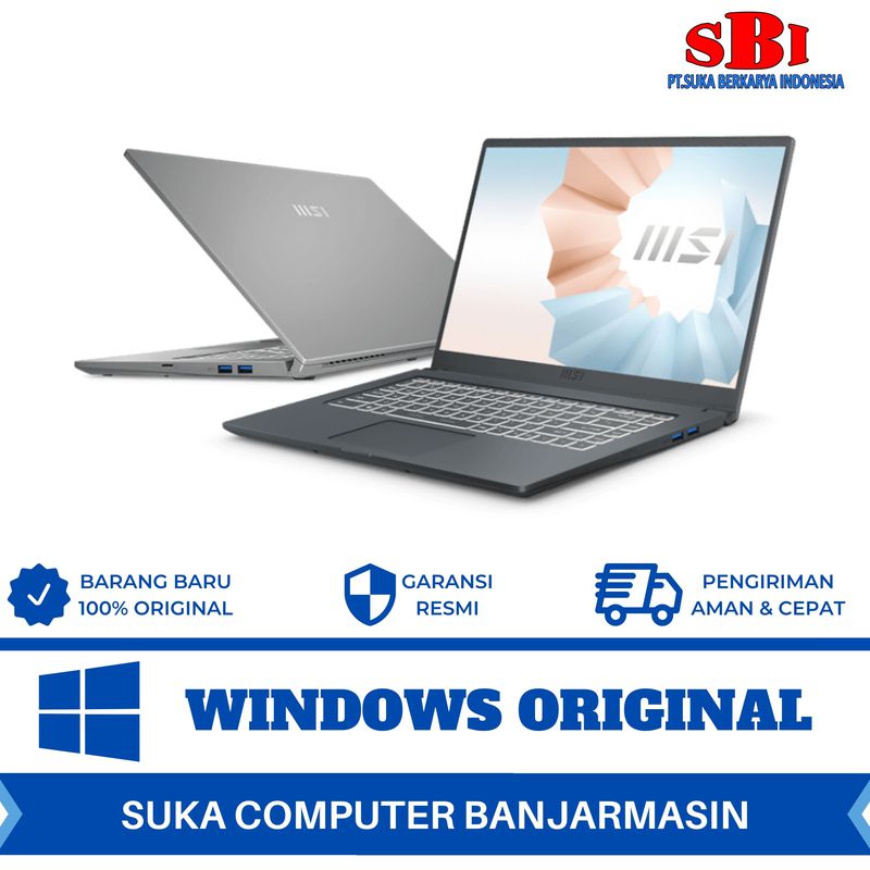 Laptop MSI Modern 14 B11SB Intel Core i5-1135G7, 8GB, 512 SSD, 14 FHD ...