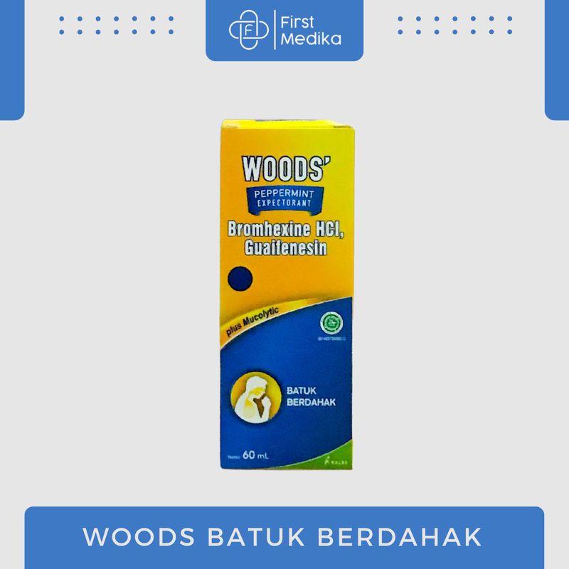 Woods Peppermint Expectorant Sirup 60ml - Obat Batuk Berdahak