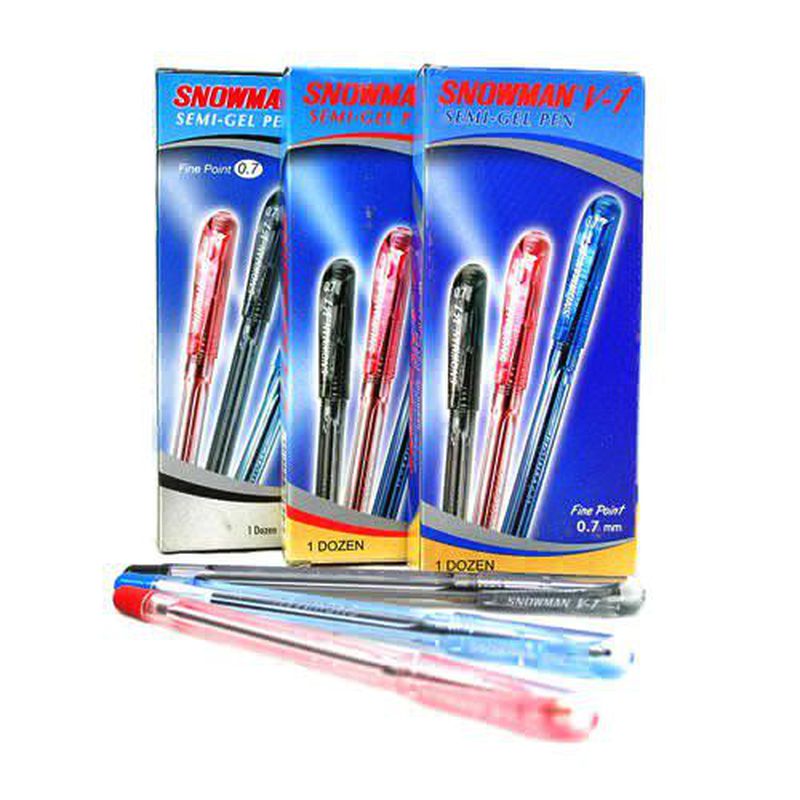 Pulpen Snowman - Hitam