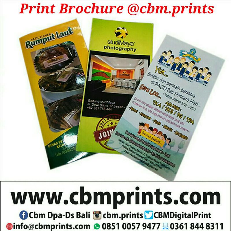 Brosur / Liflet A4 2 sisi order minim 500 lembar