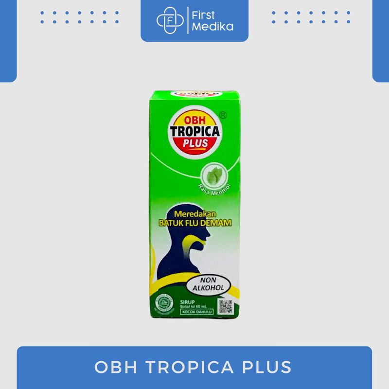 OBH Tropica Plus Menthol 60ml - Obat Batuk Berdahak / Flu / Demam