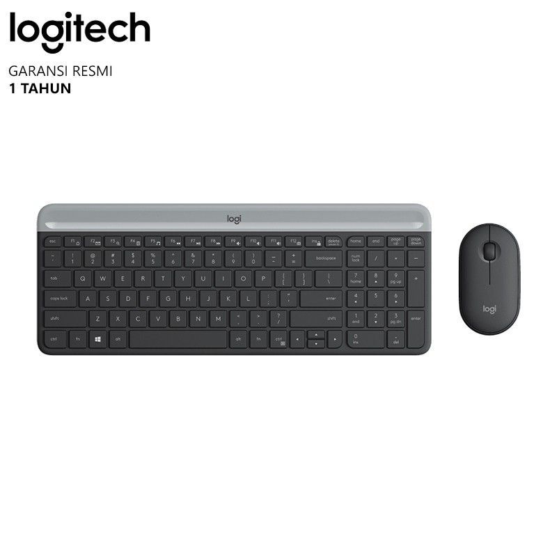 Keyboard Logitech MK470 Combo Keyboard dan Mouse Wireless Slim