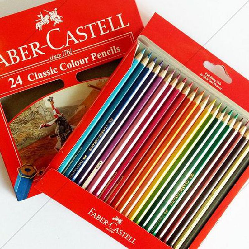PENSIL WARNA FABER CASTELL BESAR - Hijau Muda