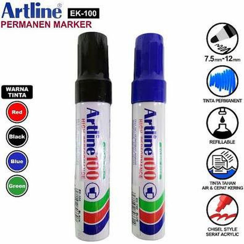 SPIDOL ARTLINE WIDE NIB PERMANENT MARKER EK-100