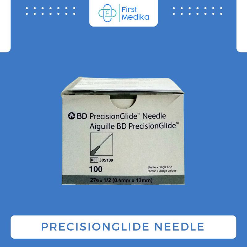 BD Needle 27G X1/2 / PrecisionGlide Needle - Jarum Suntik Sekali Pakai